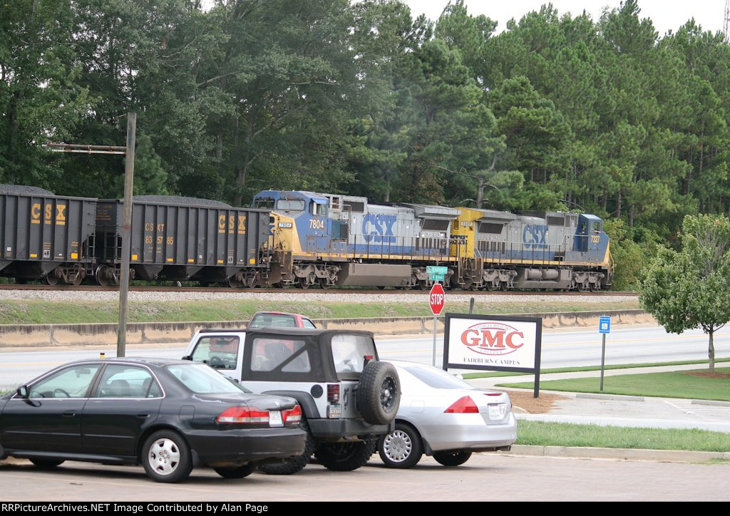CSX C40-8s 7327 and 7804